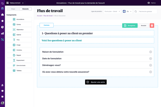 Flux de travail - QuickFacts
